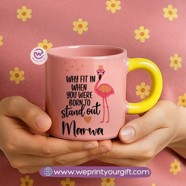 Round handle mug- Unicorn ceramic mug- We print your gift – WE PRINT