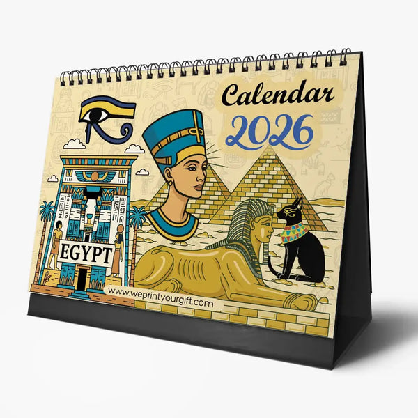 Egyptian Desk Calendar 2026 | Ancient Egypt Design | We Print Your Gift ...
