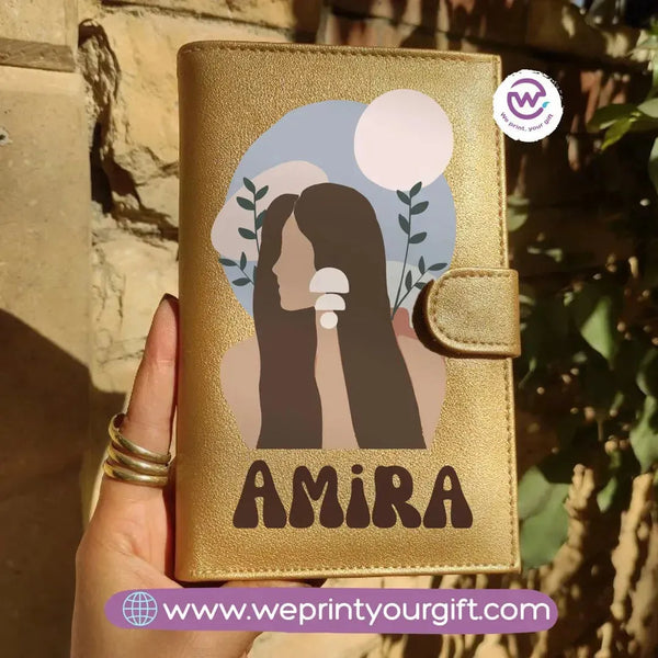 Leather Wallet-Boho- Personalized Leather Wallet For Women – WE PRINT