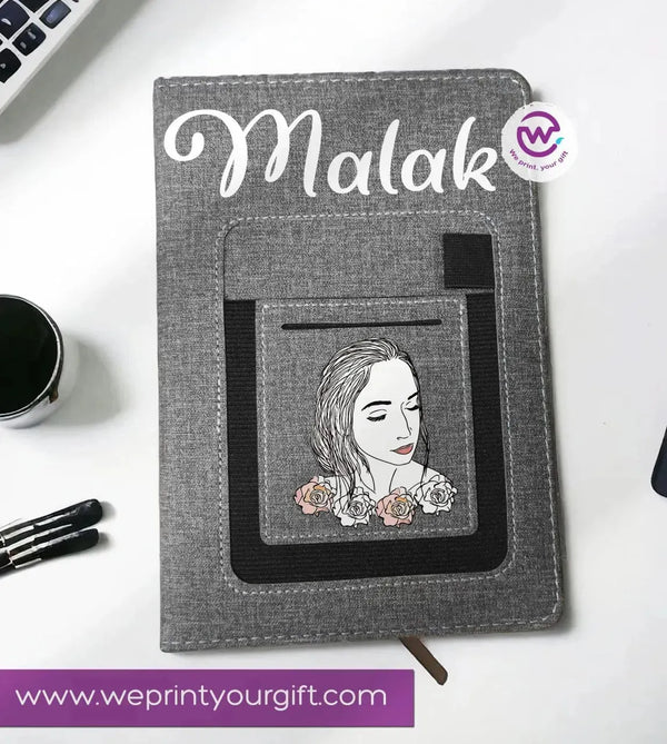 Personalized A5 Notebook with Pocket & Names Designs | WePrint – WE PRINT