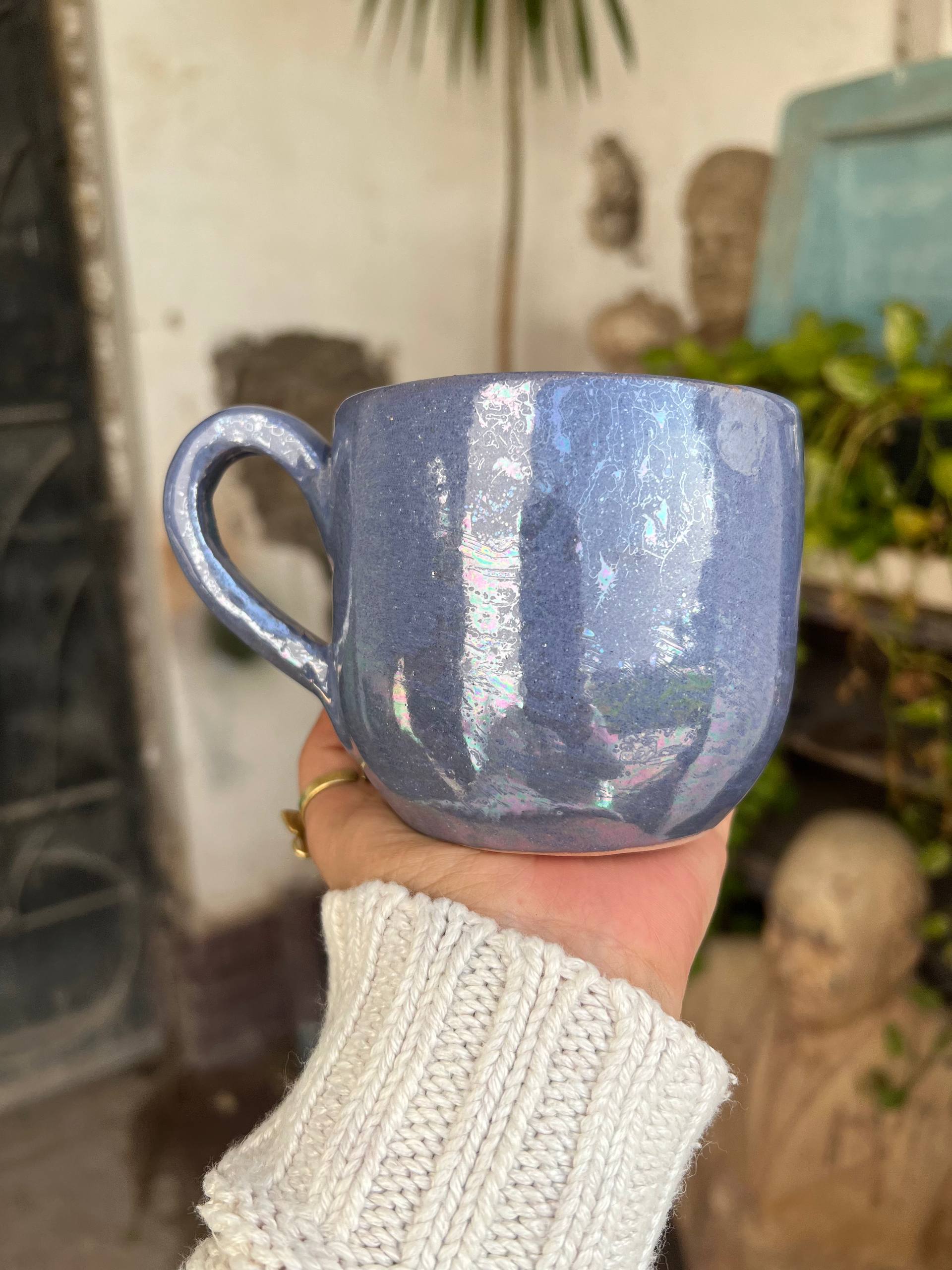 Pearl Touch Custom Pottery Handmade Mug 350ml | Personalized Coffee Mug ...