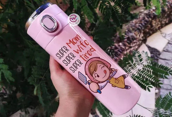 Thermal Mug with Lock & Digital Screen -Mother's Day - weprint.yourgift