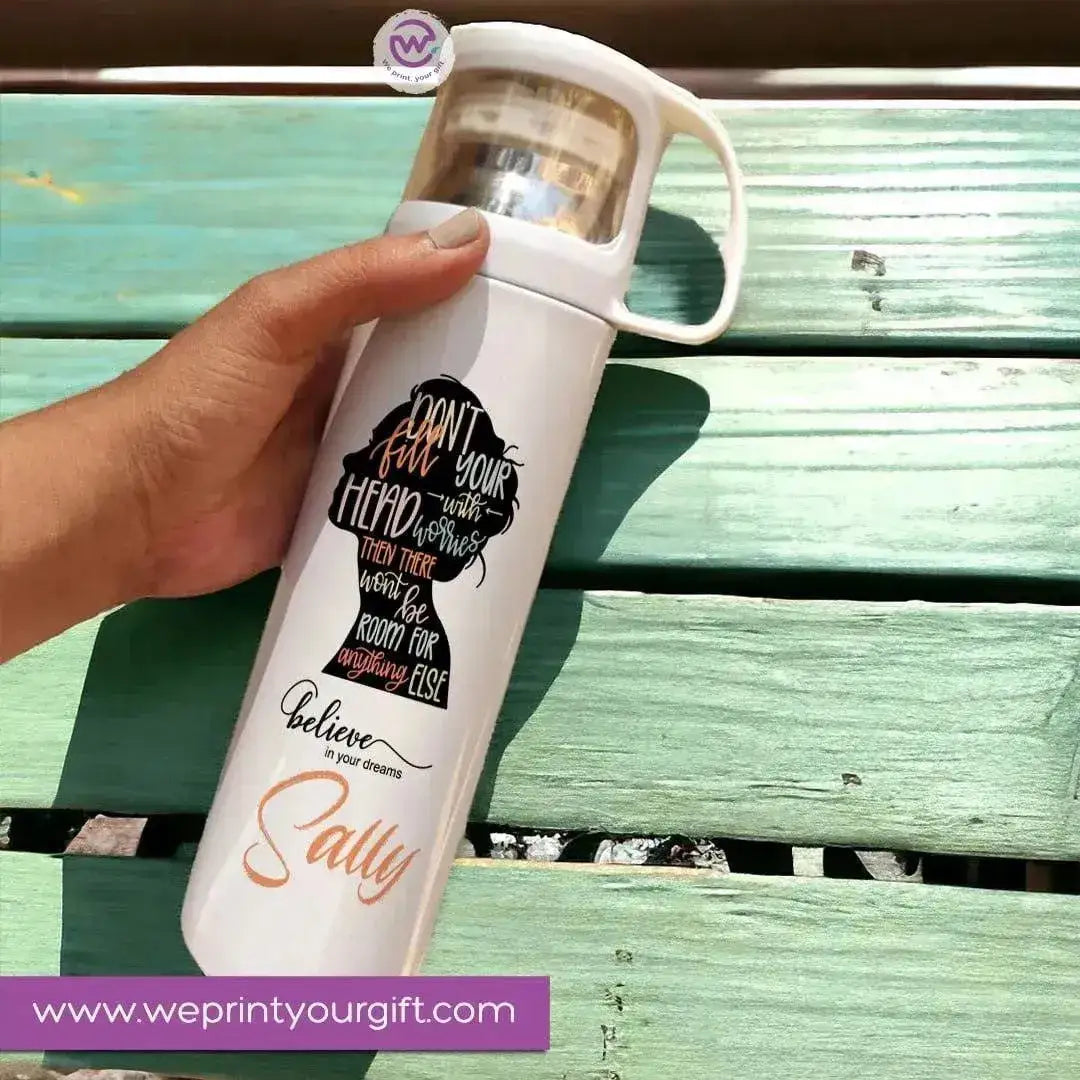 Thermos Quotes Customized Personalized Gift LED Thermal Flask | FREE