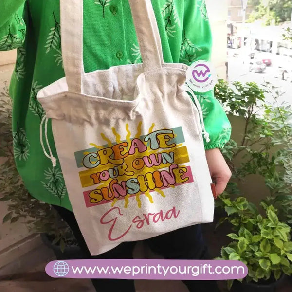 Tote bag with string-Names- Customized tote bag with string – WE PRINT