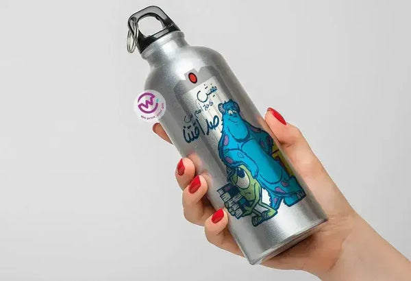 Water Bottle flask -Aluminum -Monsters – WE PRINT